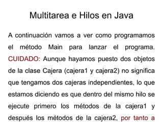 Multitarea e hilos en java | PPTX
