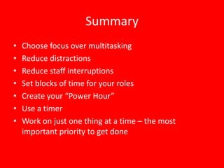 Why Multitasking Doesn't Work And What To Do About It | PPTX