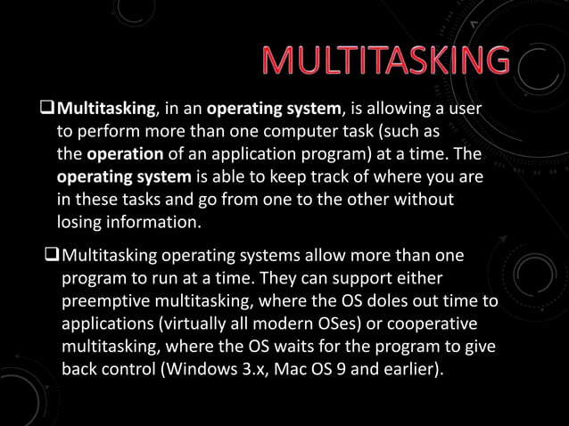Multitasking and gui | PPT