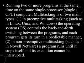 Multitasking and gui | PPT