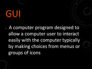 Multitasking and gui | PPT