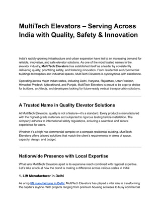 MultiTech Elevators – Serving Across India with Quality, Safety & Innovation.pdf
