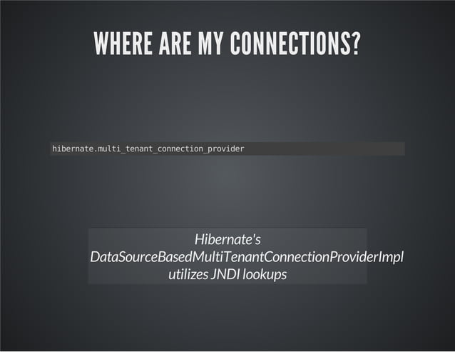 Multi-tenancy in Java | PPT