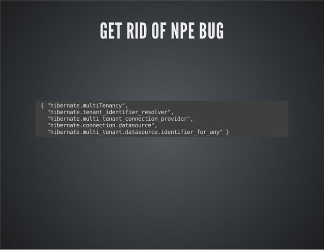 Multi-tenancy in Java | PPT