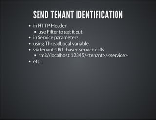 Multi-tenancy in Java | PPT