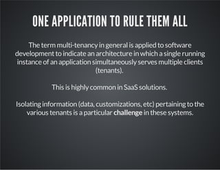 Multi-tenancy in Java | PPT