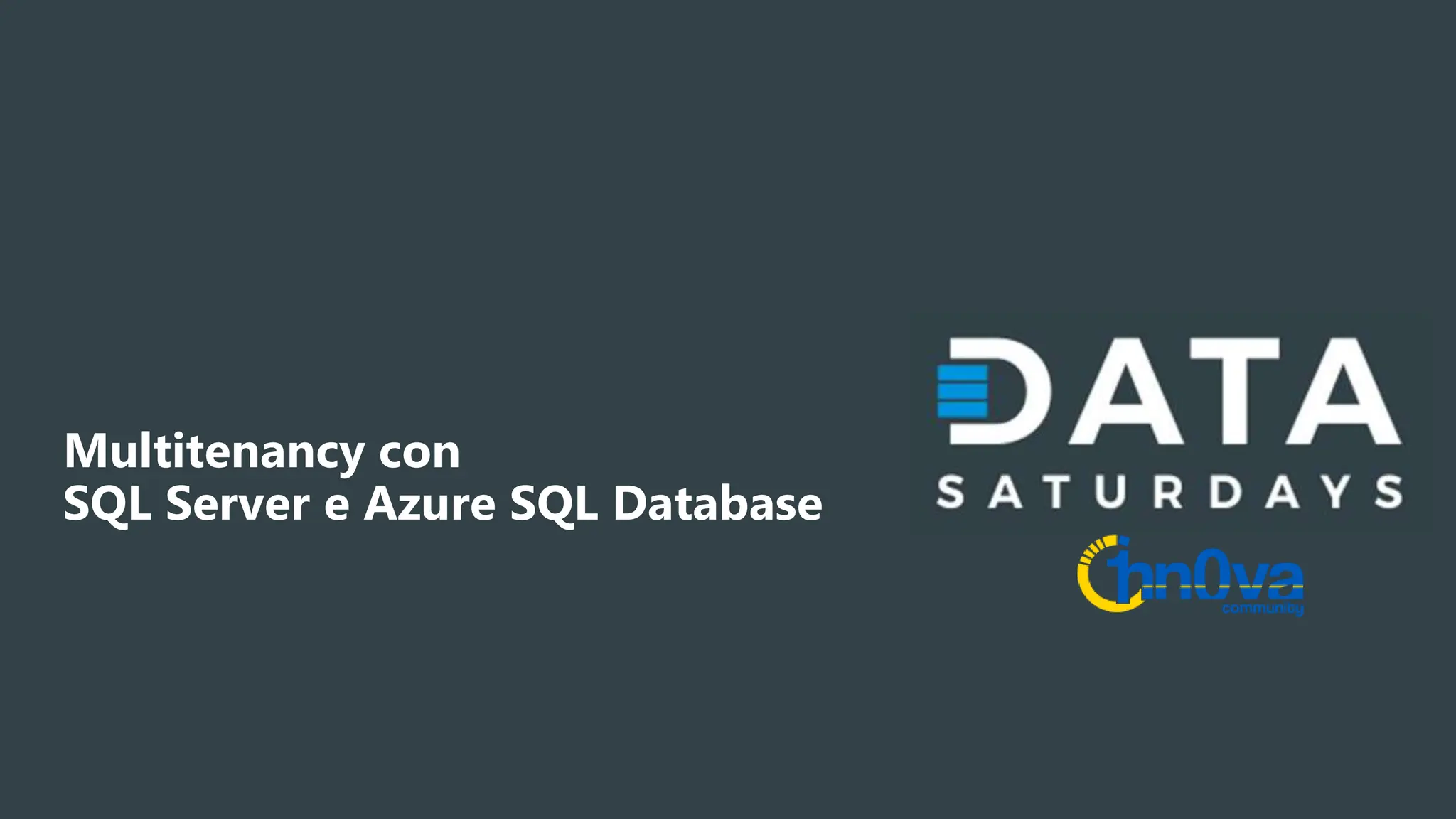 Multitenancy con SQL Server e Azure SQL Database | PPT
