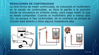MANEJO DEL MULTÍMETRO | PPTX