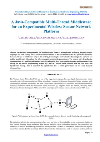 A Java-Compatible Multi-Thread Middleware for an Experimental Wireless ...
