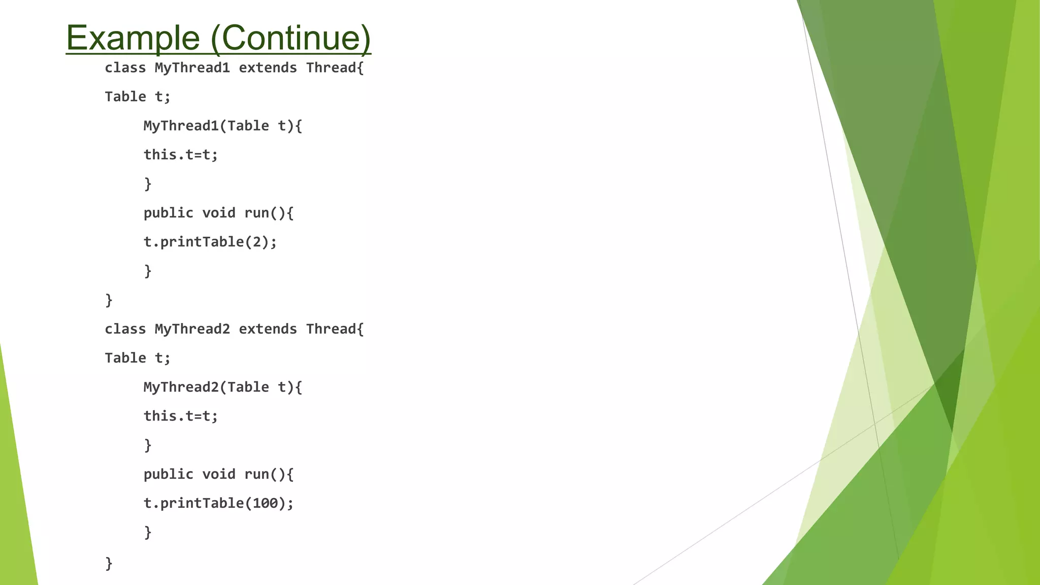Multithread Programing in Java | PPT