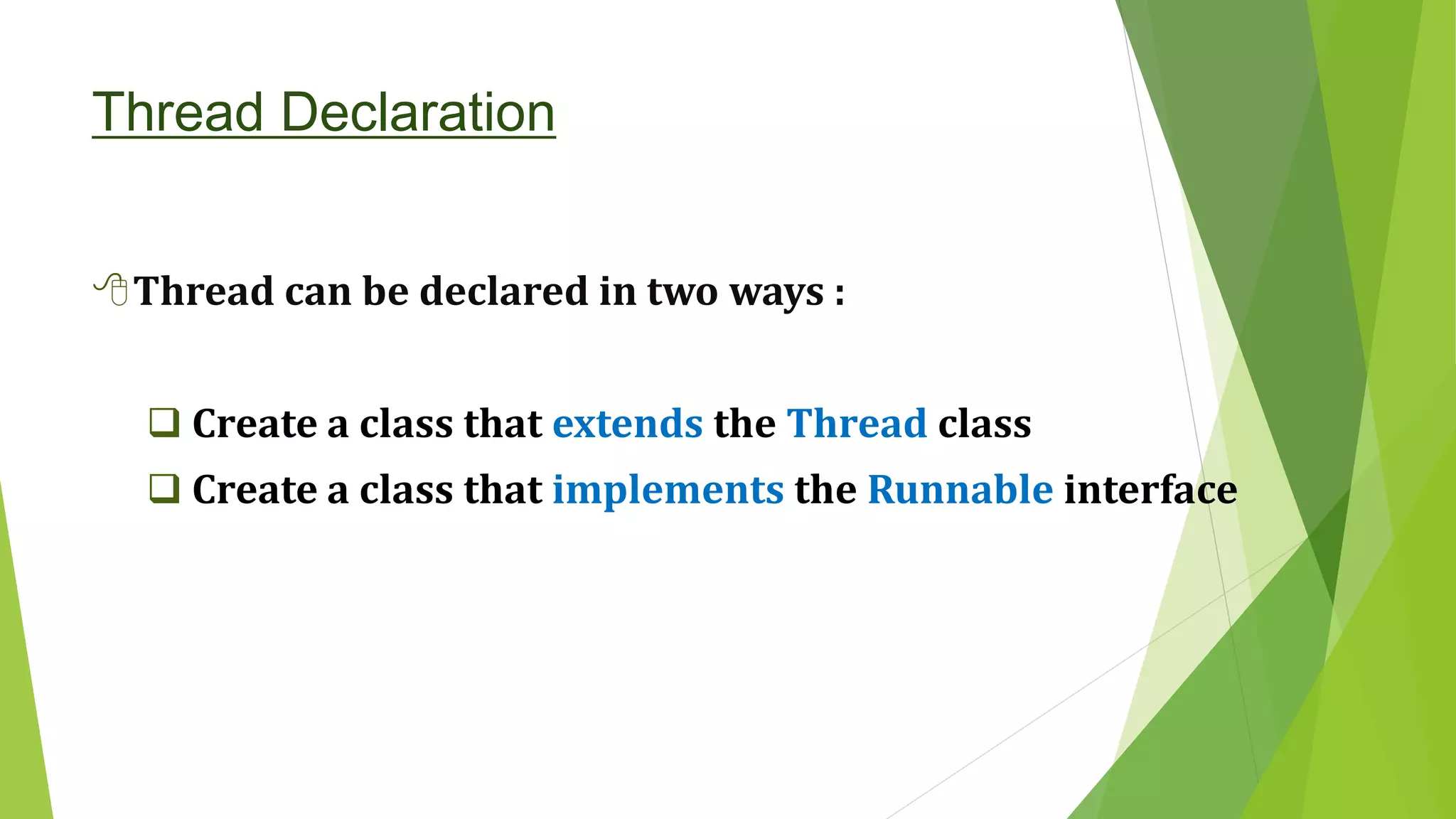 Multithread Programing in Java | PPT
