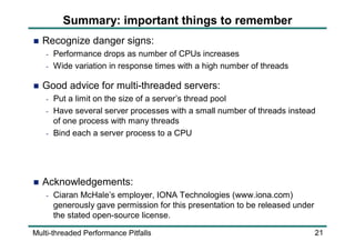 Multi-threaded Performance Pitfalls | PDF | Web Development | Internet