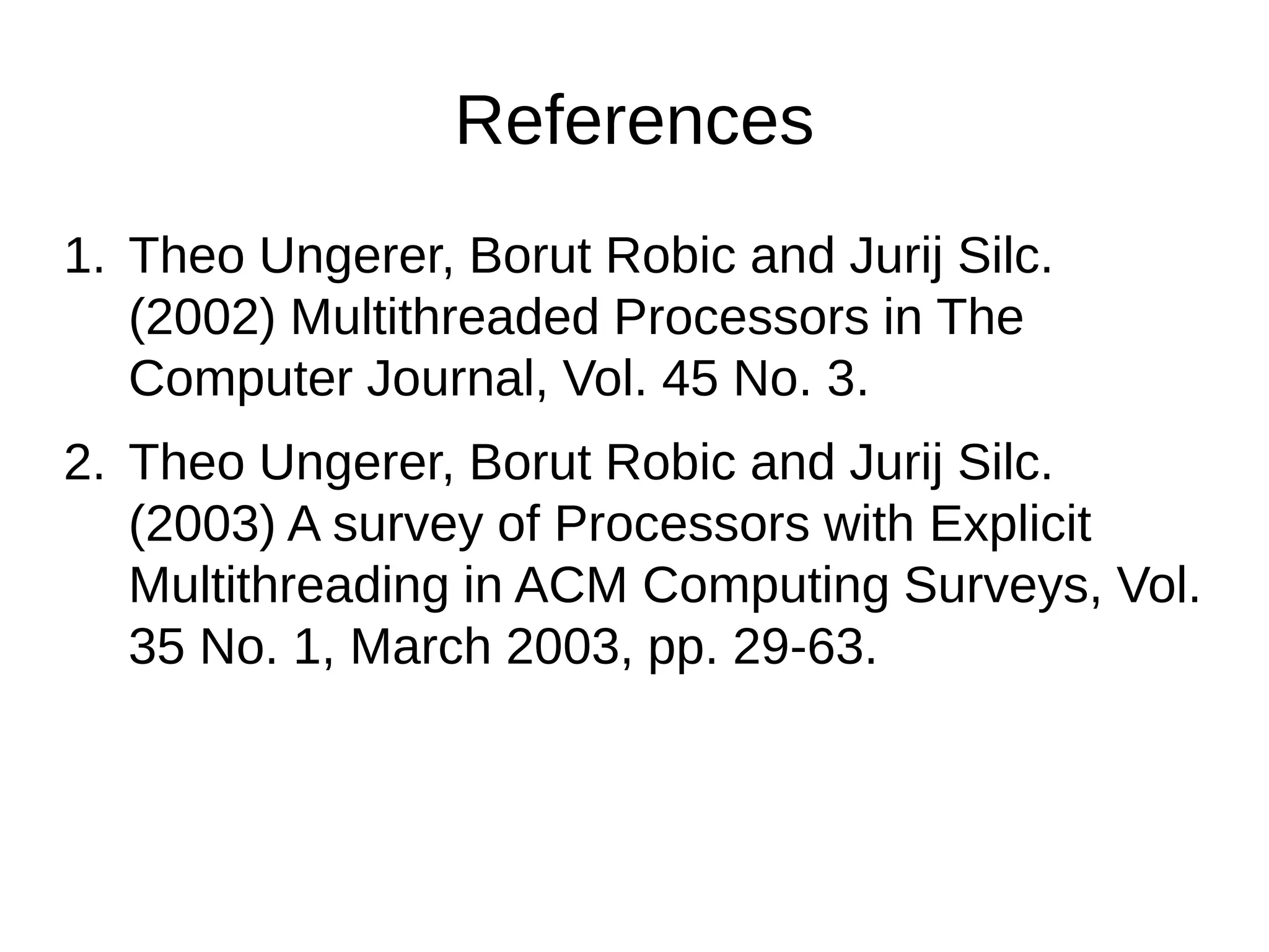 Multithreaded processors ppt | PDF