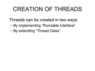 Multi threading | PPT