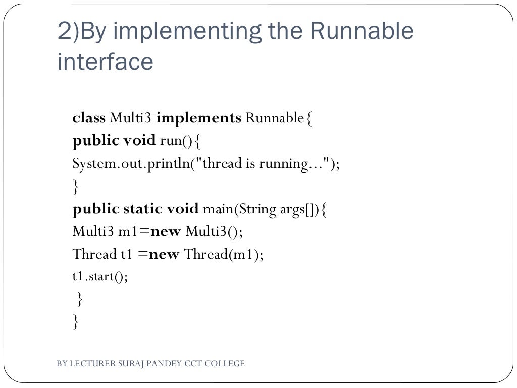 Basic of Multithreading in JAva Basic of Multithreading in JAva