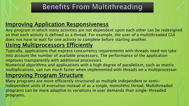 Multi threading | PPTX | Programming Languages | Computing