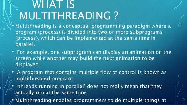 Multi threading