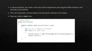 JAVA Multithreading | PPTX