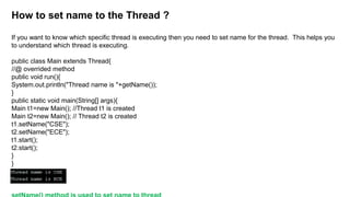 Multi threading | PPT