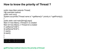 Multi threading | PPT