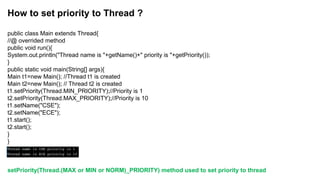 Multi threading | PPT