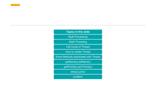 Multi threading | PPT