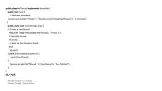 introduction to java Multithreading presentation.pptx