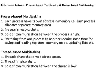 multhi threading concept in oops through java | PPT