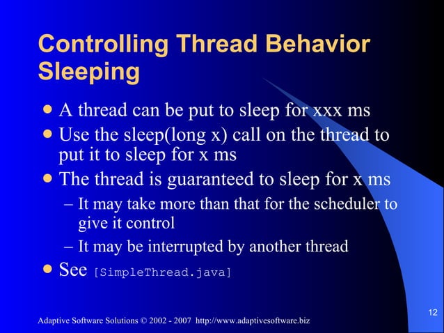 Multithreading In Java | ODP