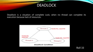 Multithreading and deadlock | PPT
