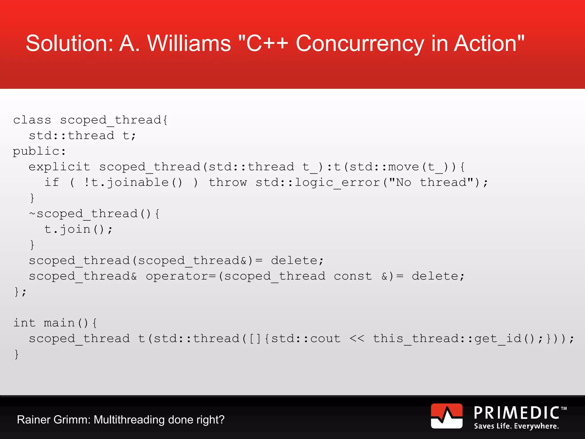 Multithreading done right | PPT
