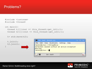 Multithreading done right | PPT