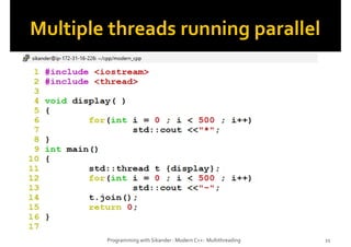 Multithreading_in_C++ - std::thread, race condition | PDF