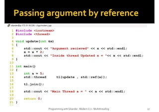 Multithreading_in_C++ - std::thread, race condition | PDF