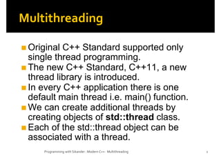 Multithreading_in_C++ - std::thread, race condition | PDF