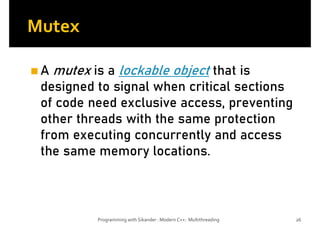 Multithreading_in_C++ - std::thread, race condition | PDF