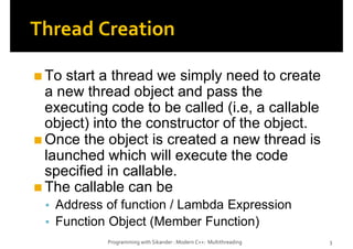 Multithreading_in_C++ - std::thread, race condition | PDF