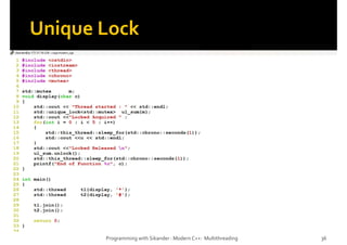 Multithreading_in_C++ - std::thread, race condition | PDF
