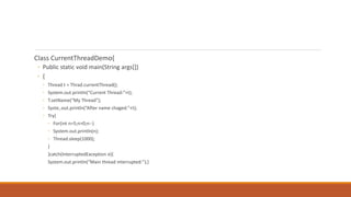 Multithreading in java | PPTX
