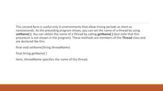 Multithreading in java | PPTX | Operating Systems | Computer Software and Applications