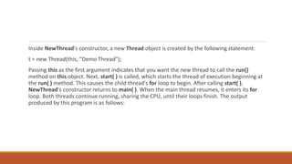 Multithreading in java | PPTX | Operating Systems | Computer Software and Applications