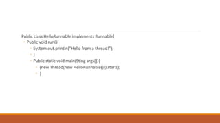 Multithreading in java | PPTX