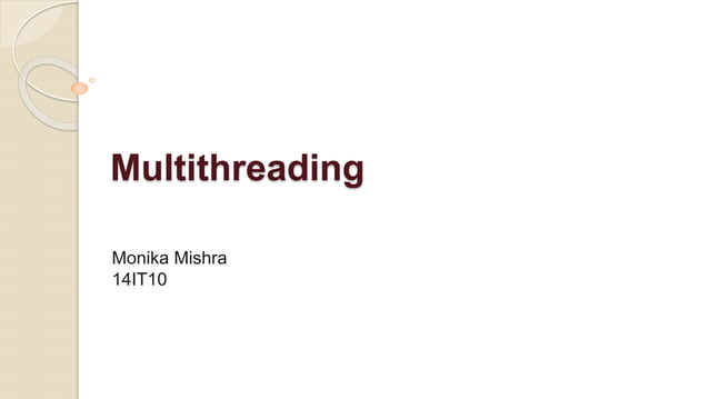 Multithreading in java | PPTX