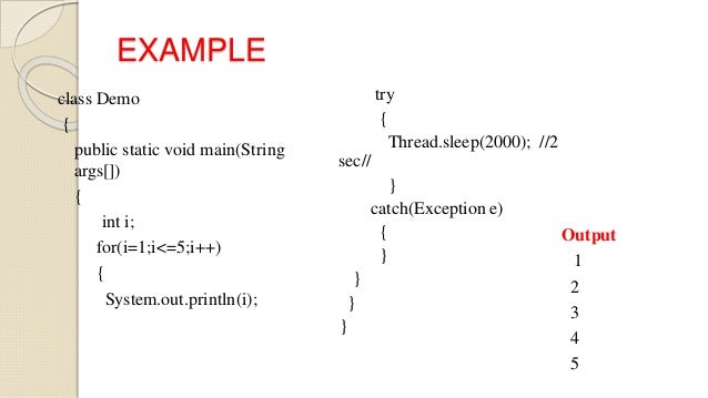 Multithreading in java