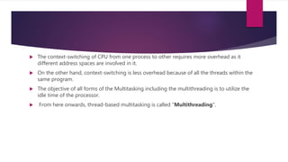 Multithreading in java | PPTX