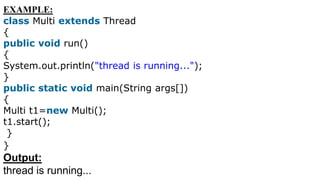 Multithreading in java | PPTX