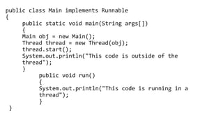 Multithreading in java | PPTX
