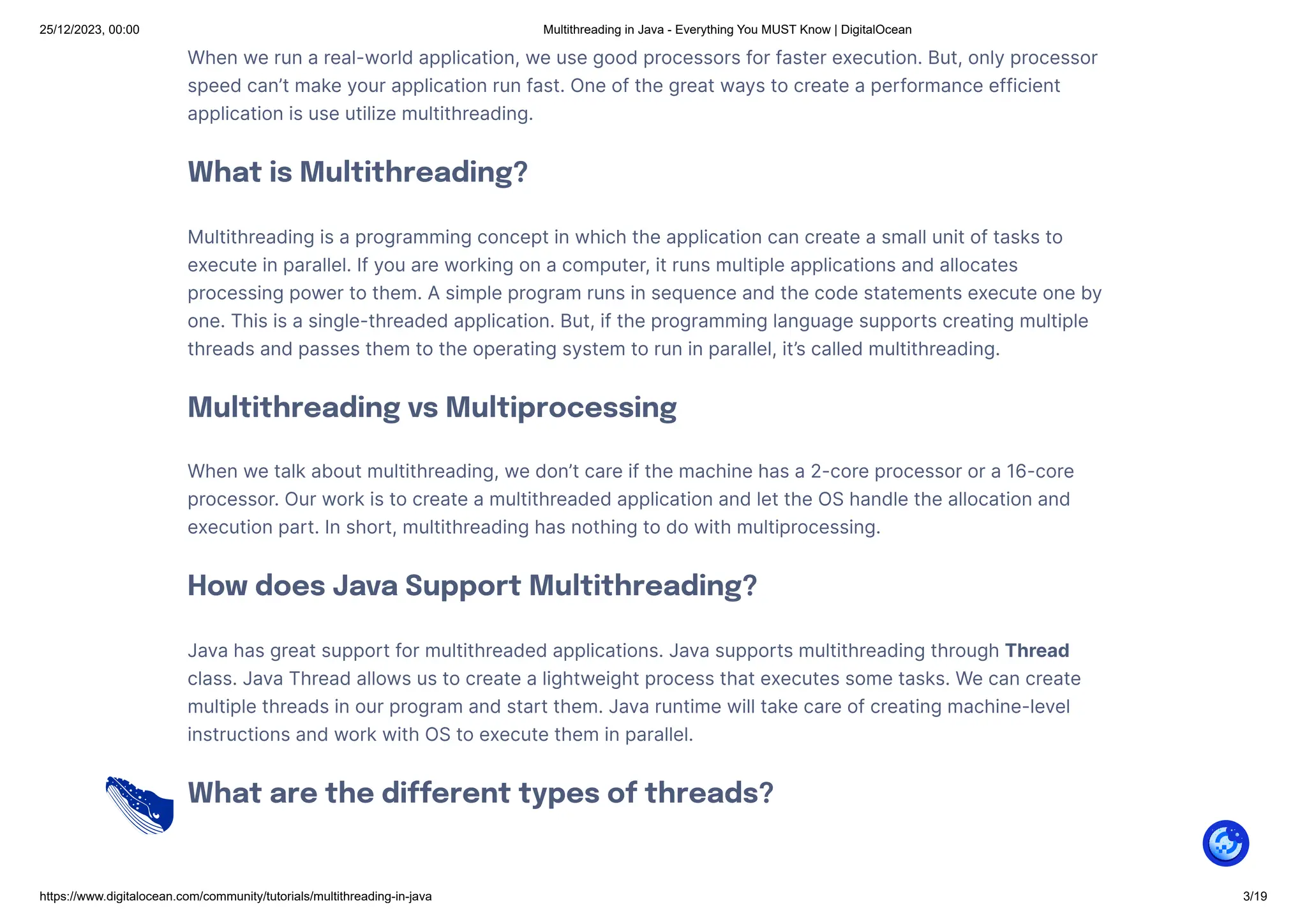 Multithreading in Java.pdf | Programming Languages | Computing