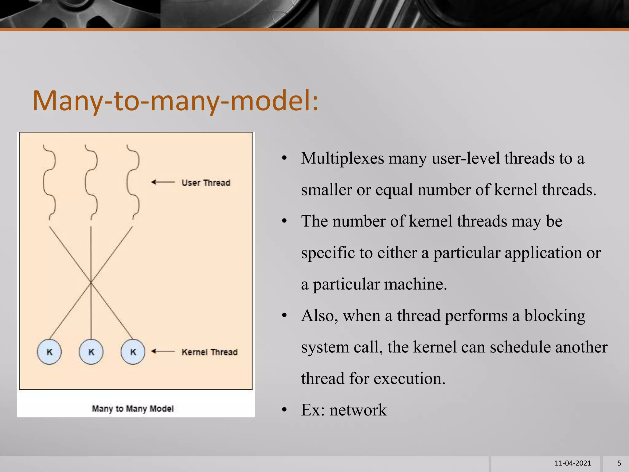 Multi threading model | PPT