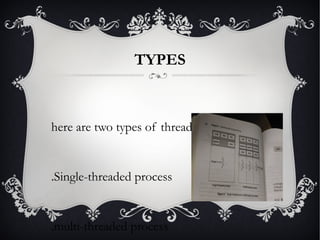 Multi threading models(operating systems) | PPT